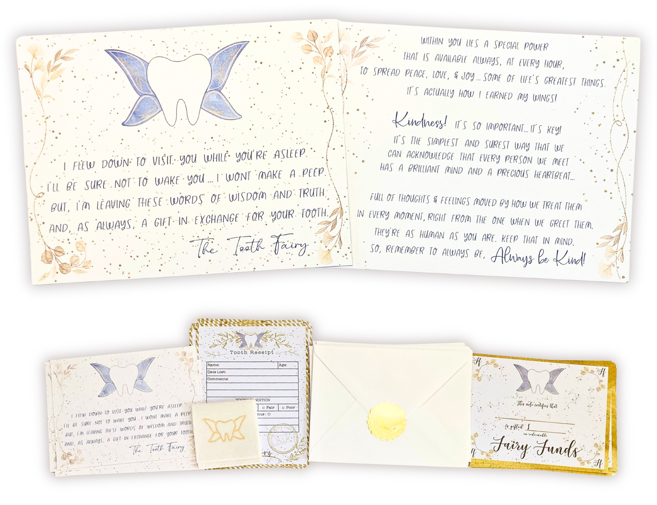 Tooth Fairy Letter Kit, 5 - 20 Moments of Tooth – 20MomentsofTooth