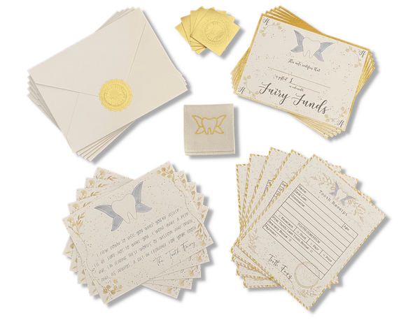 Tooth Fairy Letter Kit with 5 Virtue-themed Tooth Fairy Letter Poems ...